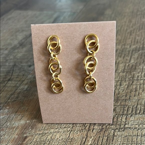Jewelry | Elegant Gold Chain Link Earrings | Poshmark